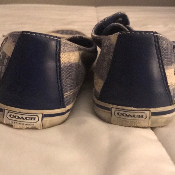 Coach | Shoes | Coach Blue And White Starfish Sneakers | Poshmark